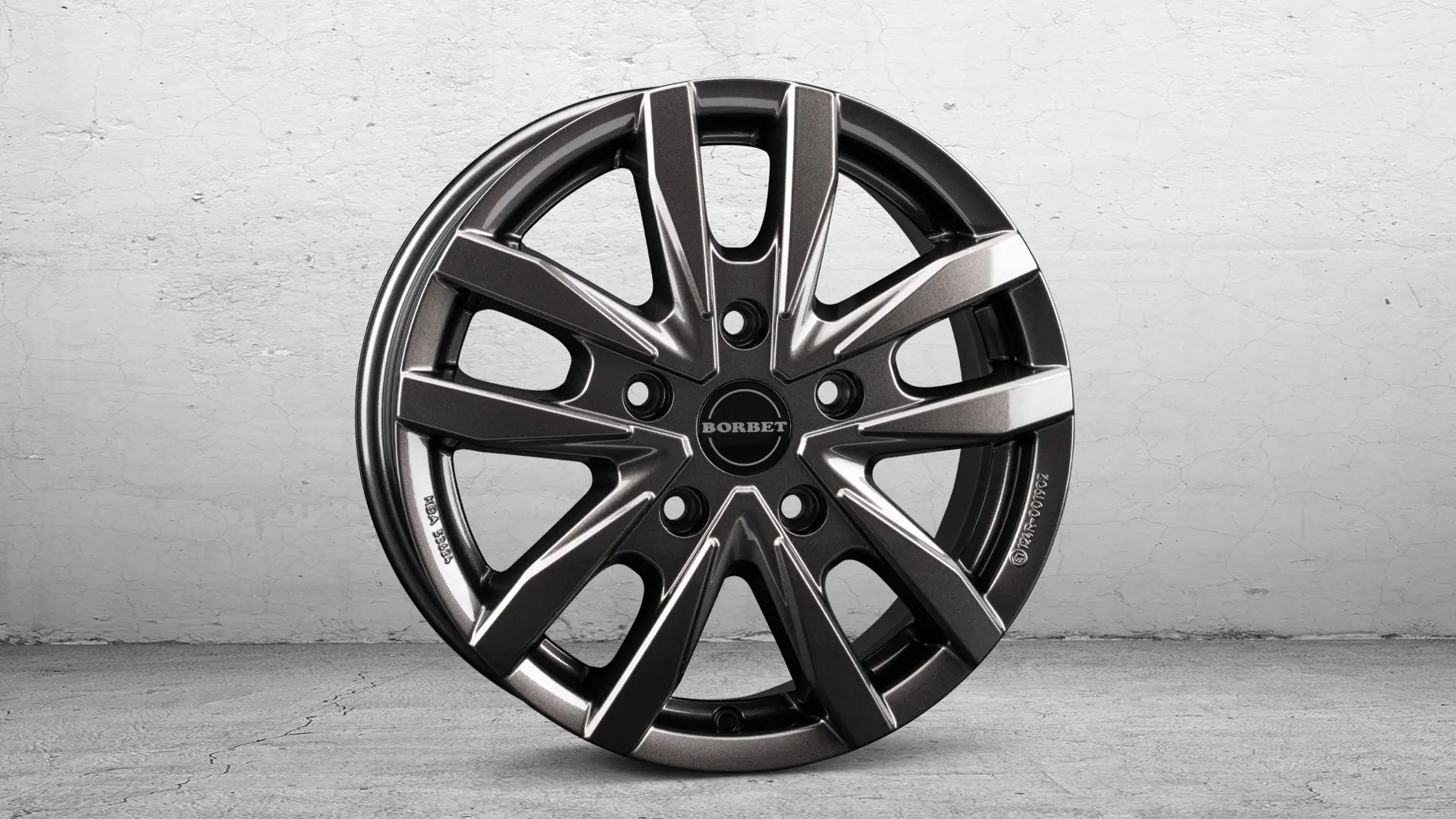 BORBET CW6 caravan wheel mistral anthracite glossy